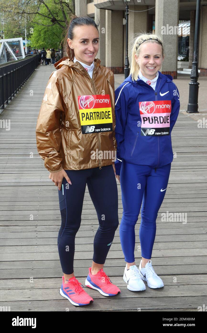 Lily Partridge and Charlotte Purdue at the British Runners Photocall ...