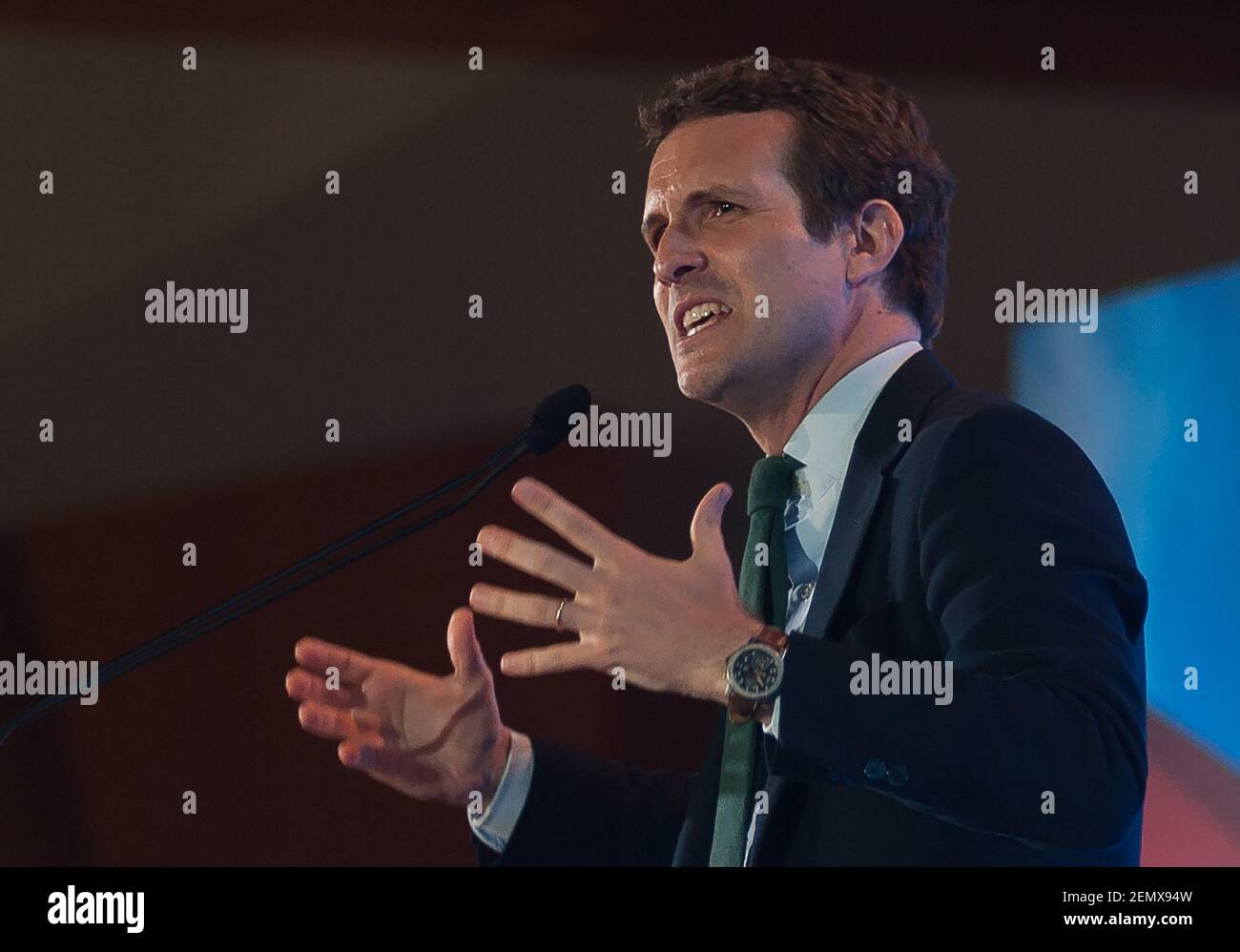 Spanish Popular Party leader and presidential candidate Pablo Casado ...