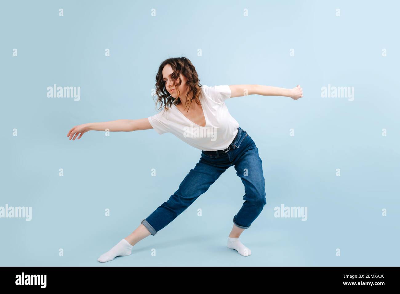 Straight leg jeans hi-res stock photography and images - Alamy