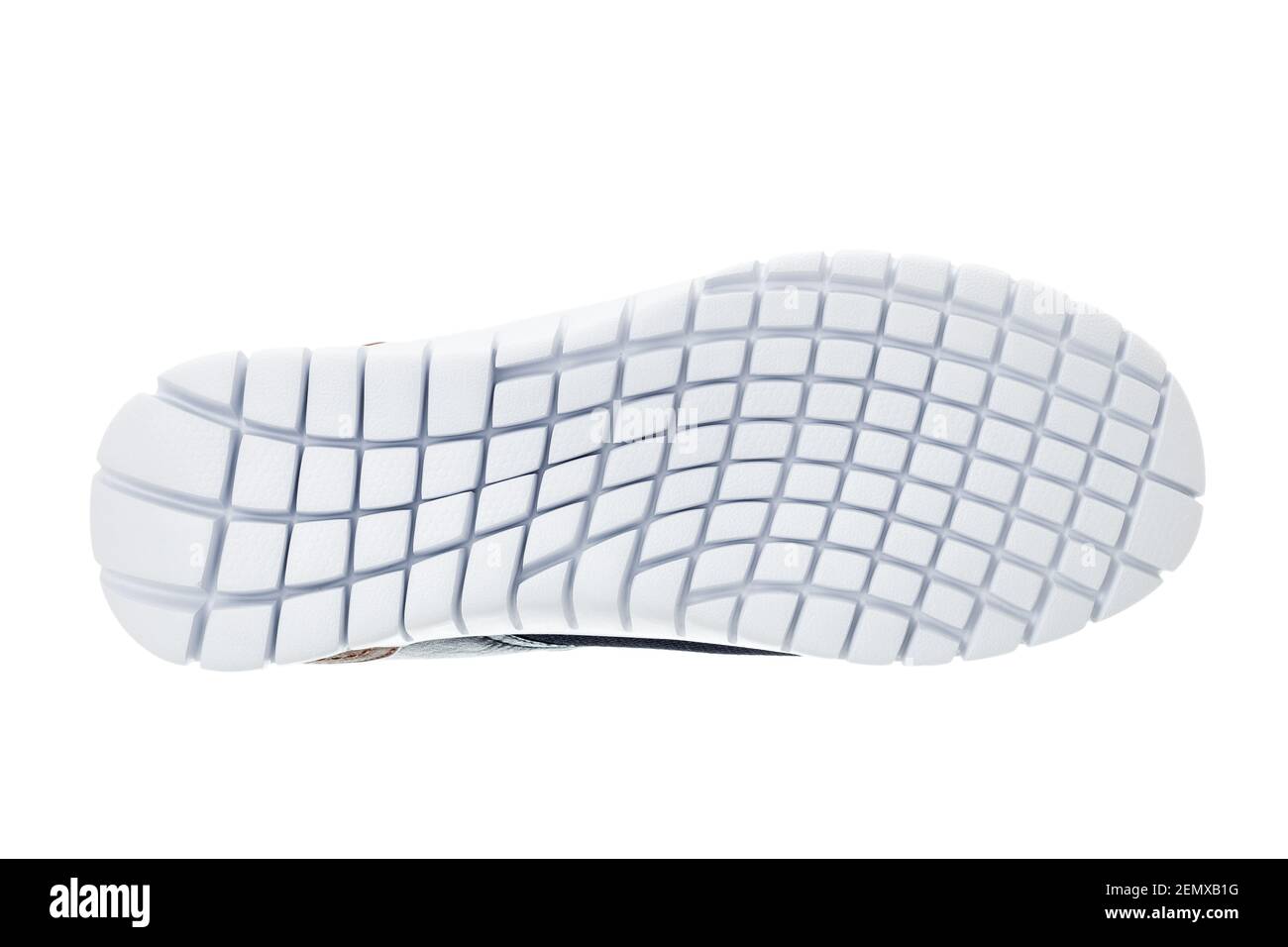 sole with a square protector of the pattern with wavy lines with a ...