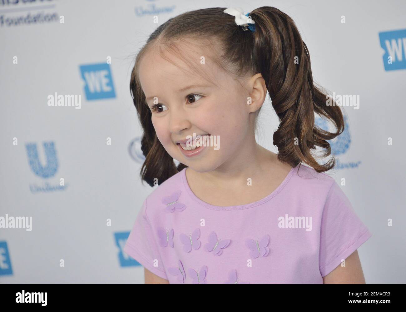 Brielle Milla arrives at WE Day California 2019 held at The Forum in Inglewood, CA on Thursday ...