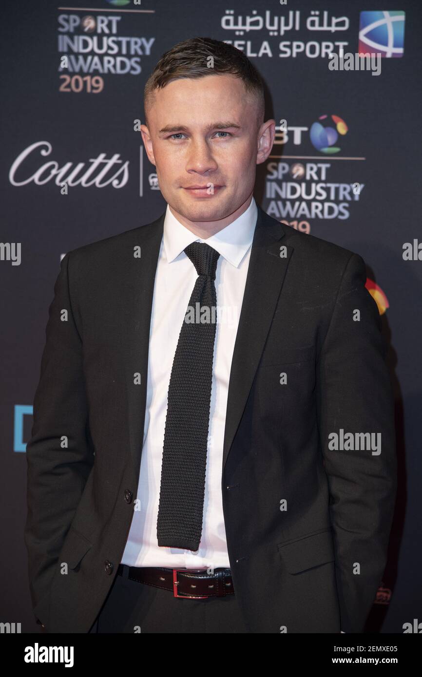 Carl Frampton appears on the red carpet ahead of the BT Sport Industry Awards 2019 at Battersea ...