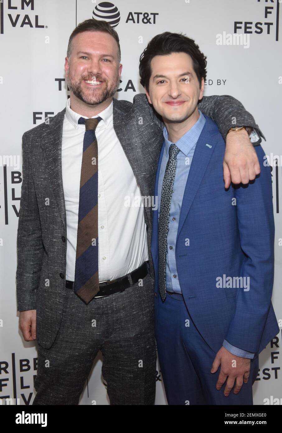 NEW YORK, NEW YORK - APRIL 25:Peter Hoare and Ben Schwartz attend the ...