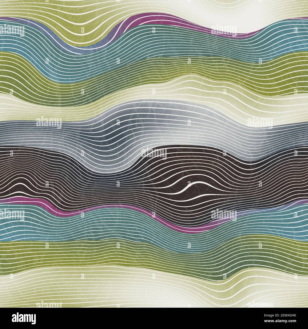 Seamless natural landscape hill pattern for print Stock Photo - Alamy