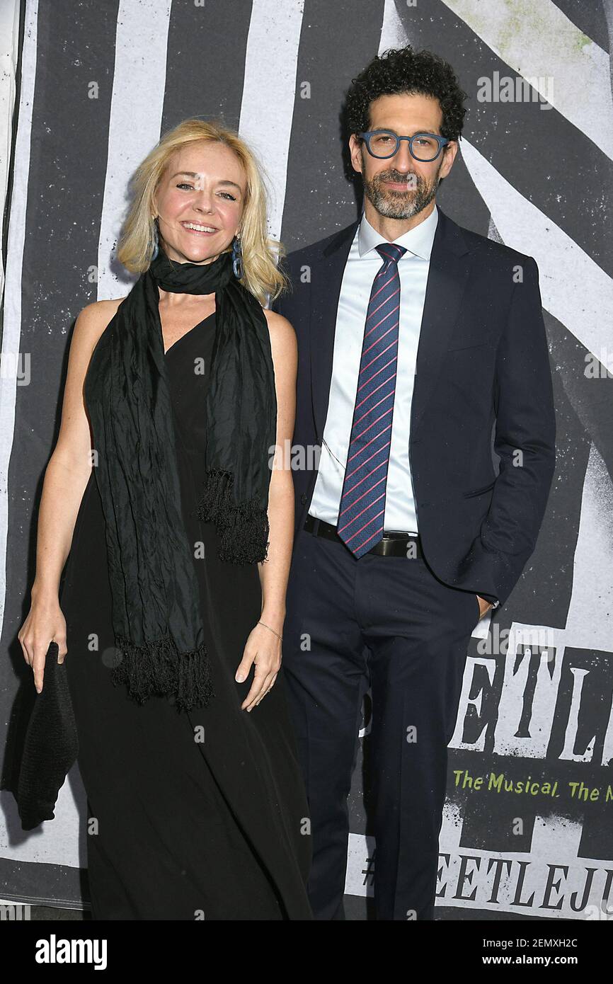 Rachel Bay Jones and partner Benim Foster attends the "Beetlejuice ...