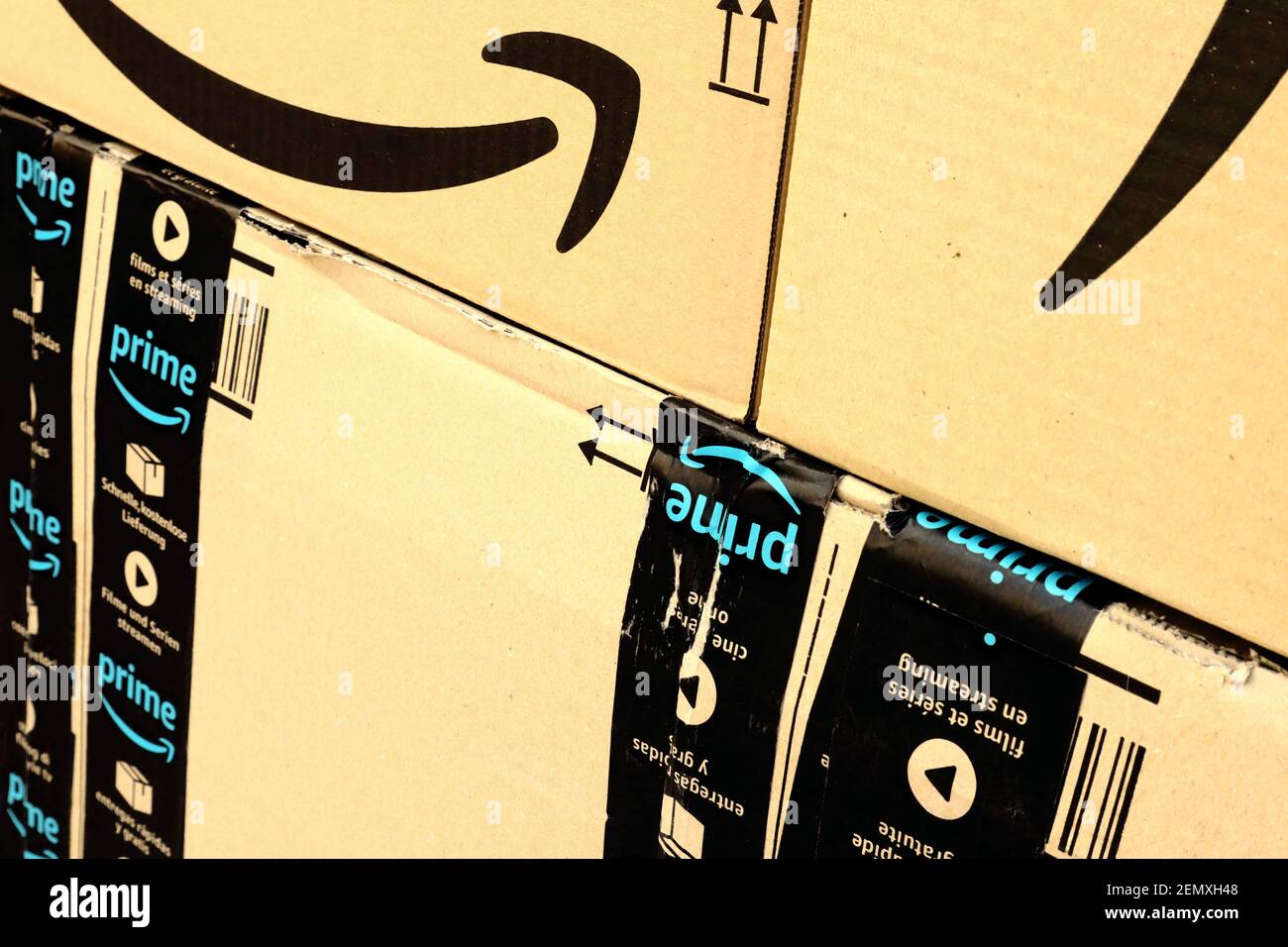 AMAZON Shipping Cardboard Boxes. Amazon is an American Multinational ...