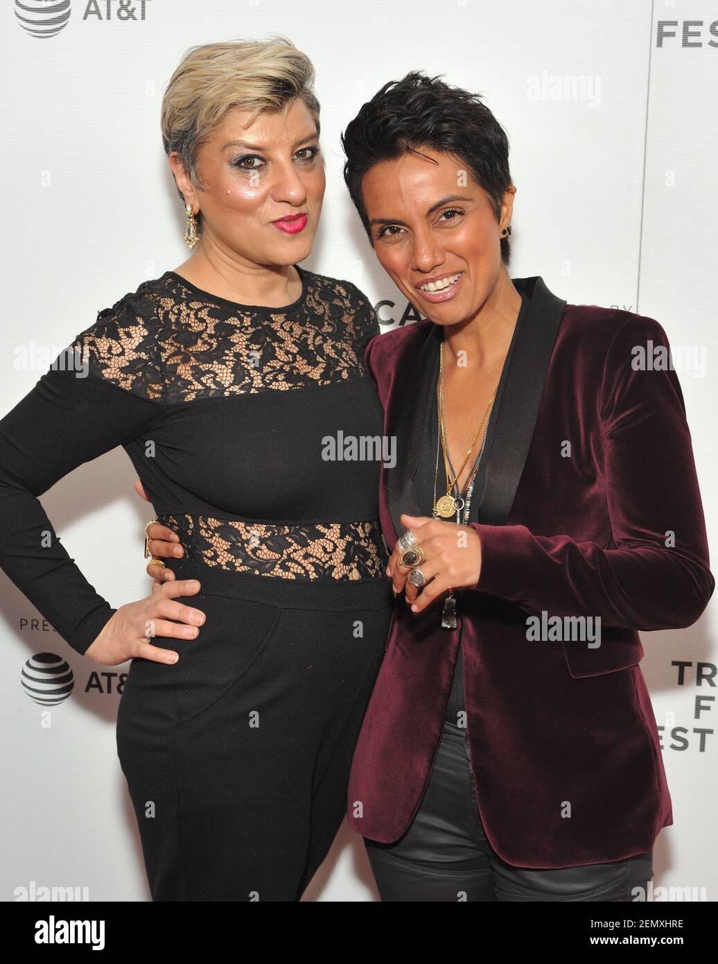 L-R: Nabeela Rasheed and actress Fawzia Mirza attend the screening of ...