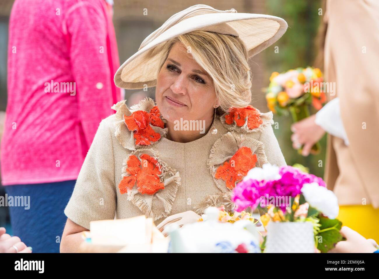 Queen Maxima celebrating King Willem-Alexander's 52st birthday during ...