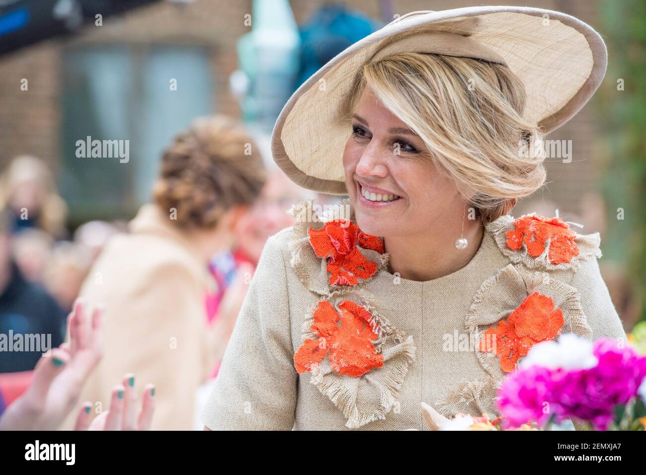 Queen Maxima celebrating King Willem-Alexander's 52st birthday during ...