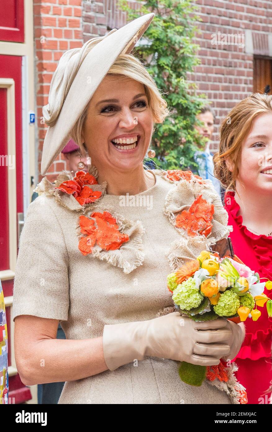 Queen Maxima celebrating King Willem-Alexander's 52st birthday during ...