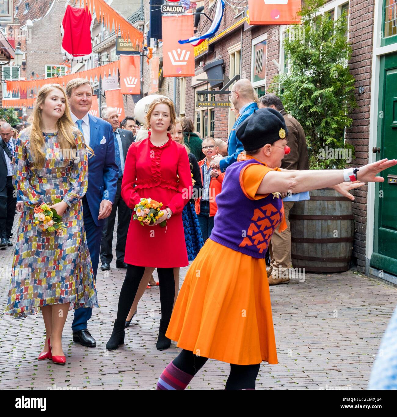 King Willem-Alexander and princess Amalia with princess Alexia ...