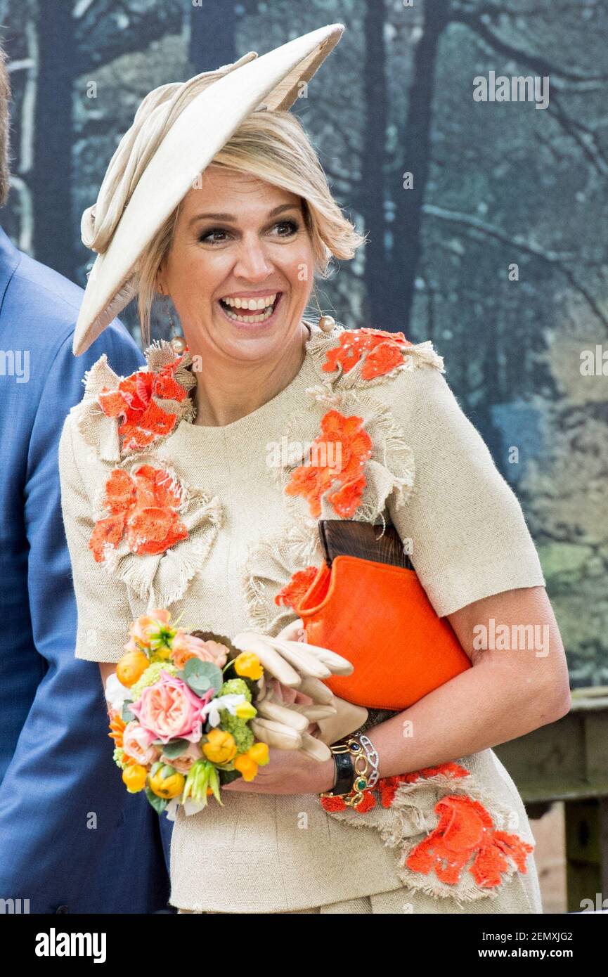 Queen Maxima celebrating King Willem-Alexander's 52st birthday during ...