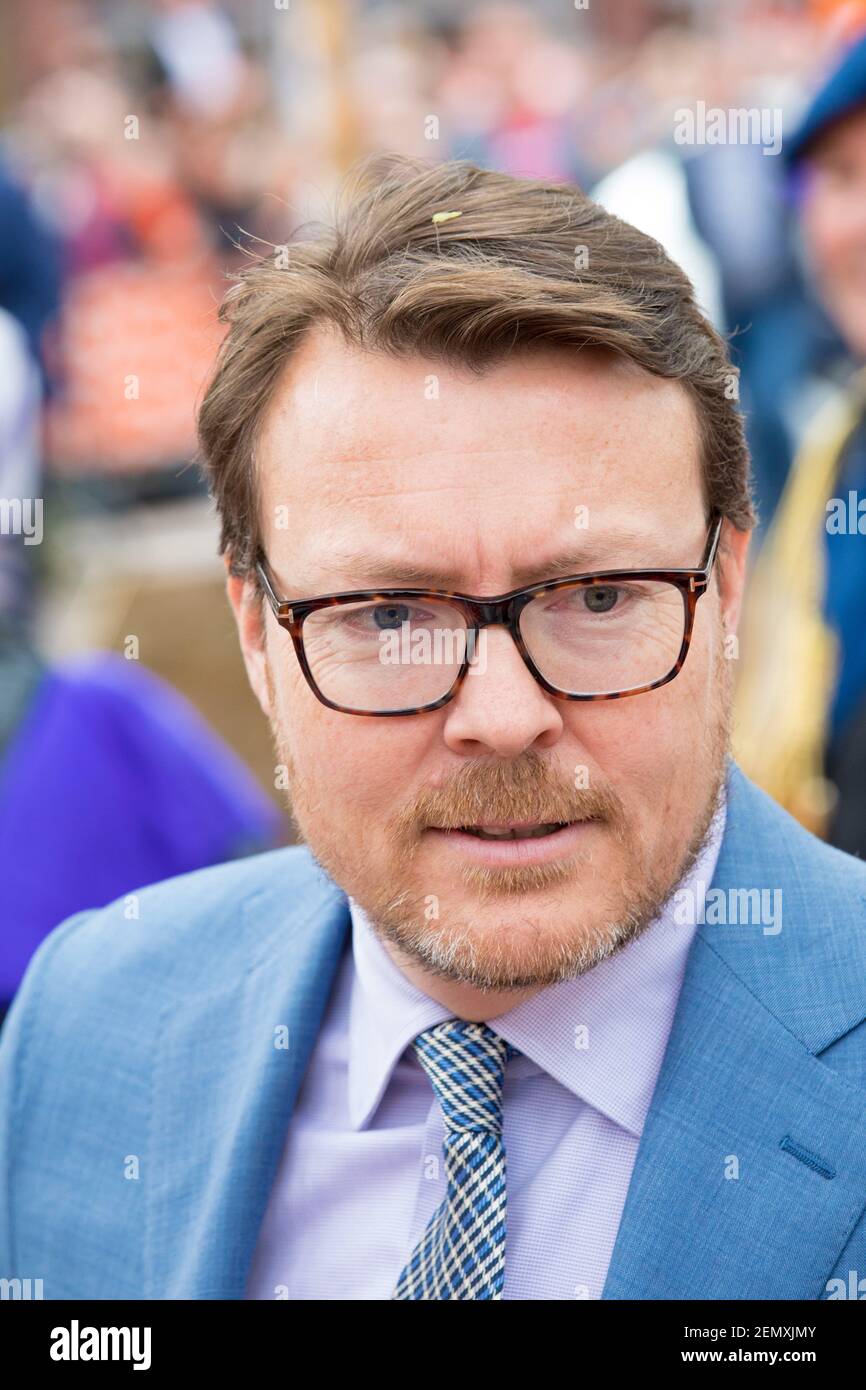 Prince Constantijn celebrating King Willem-Alexander's 52st birthday ...