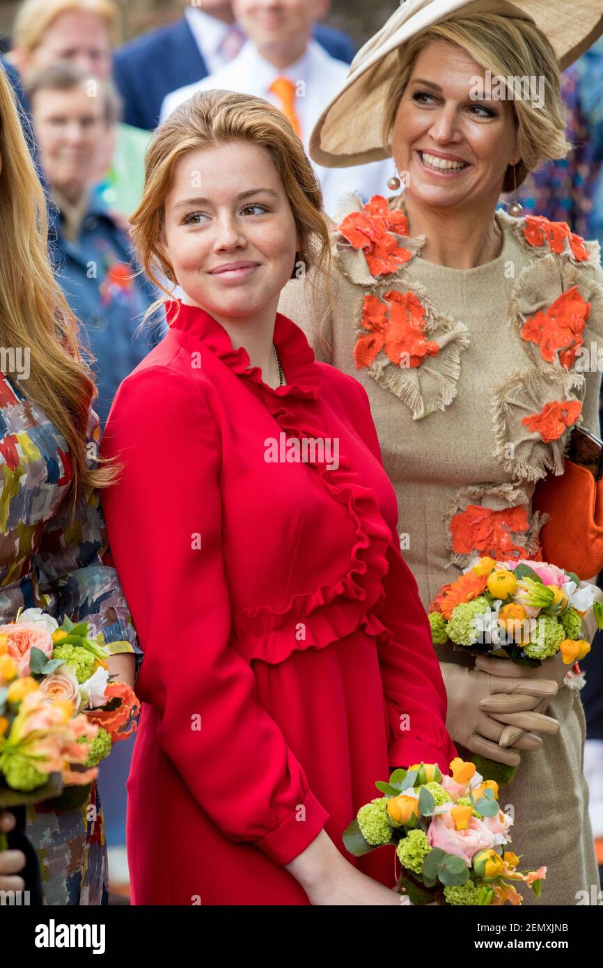 Queen Maxima and princess Alexia celebrating King Willem-Alexander's ...