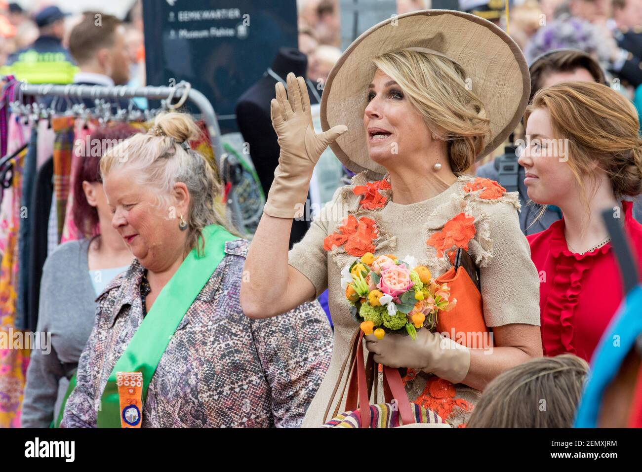 Queen Maxima celebrating King Willem-Alexander's 52st birthday during ...
