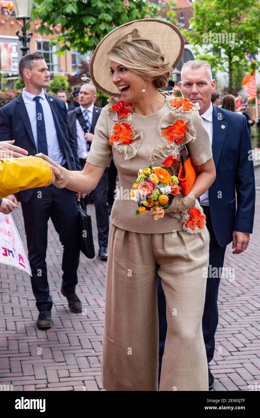 Queen Maxima celebrating King Willem-Alexander's 52st birthday during ...