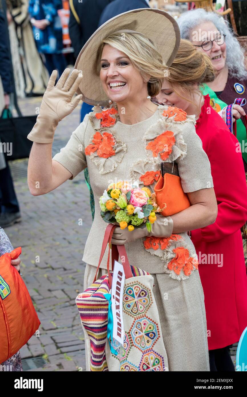 Queen Maxima celebrating King Willem-Alexander's 52st birthday during ...