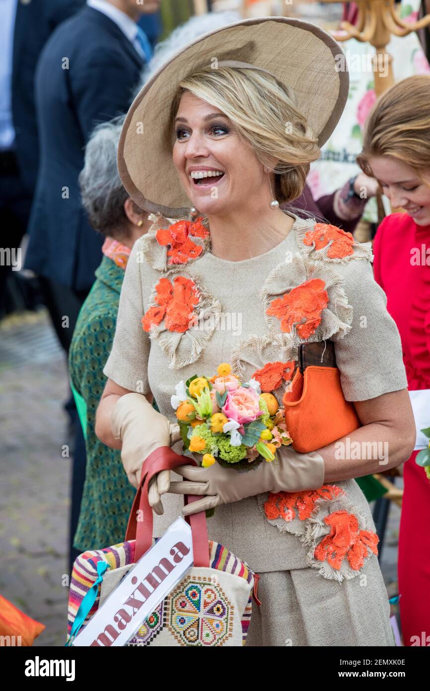 Queen Maxima celebrating King Willem-Alexander's 52st birthday during ...