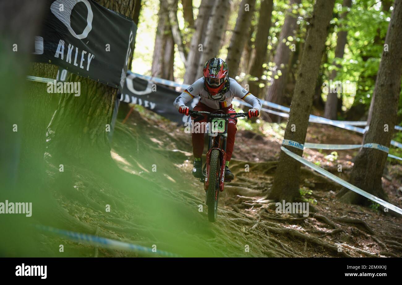 Benjamin Beck of Germany is seen in action during the Official junior ...