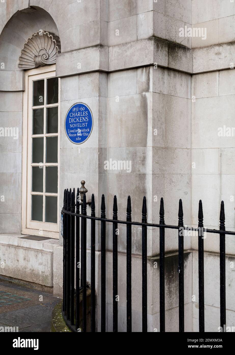 Blue Plaque for Charles Dickens, writer (1812-1870); he lived here in ...