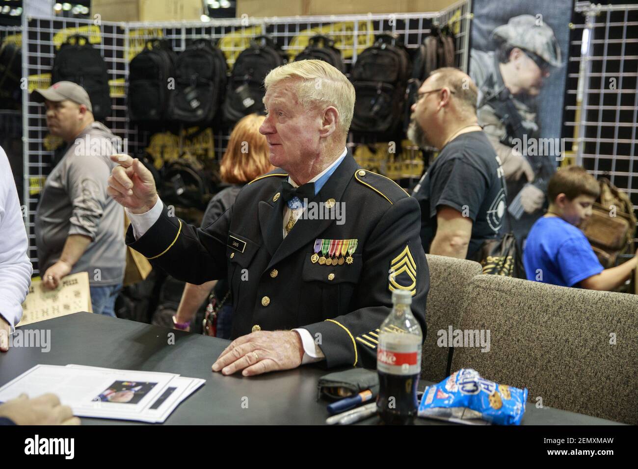 Medal of Honor winner and Vietnam Veteran Sammy Davis, who served in ...