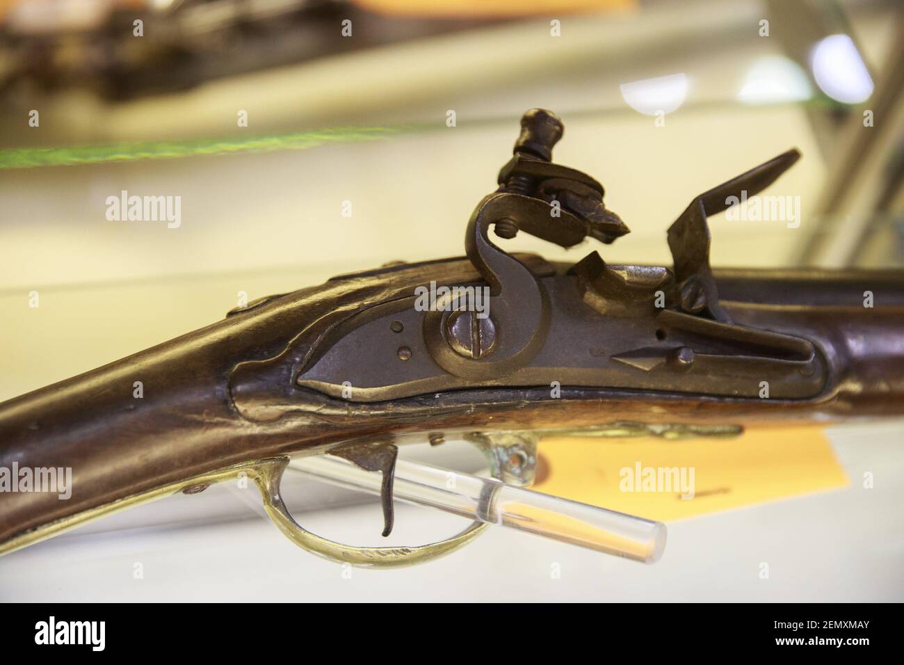 A Dutch Type III musket made between 1750 and 1770 which fired the ...