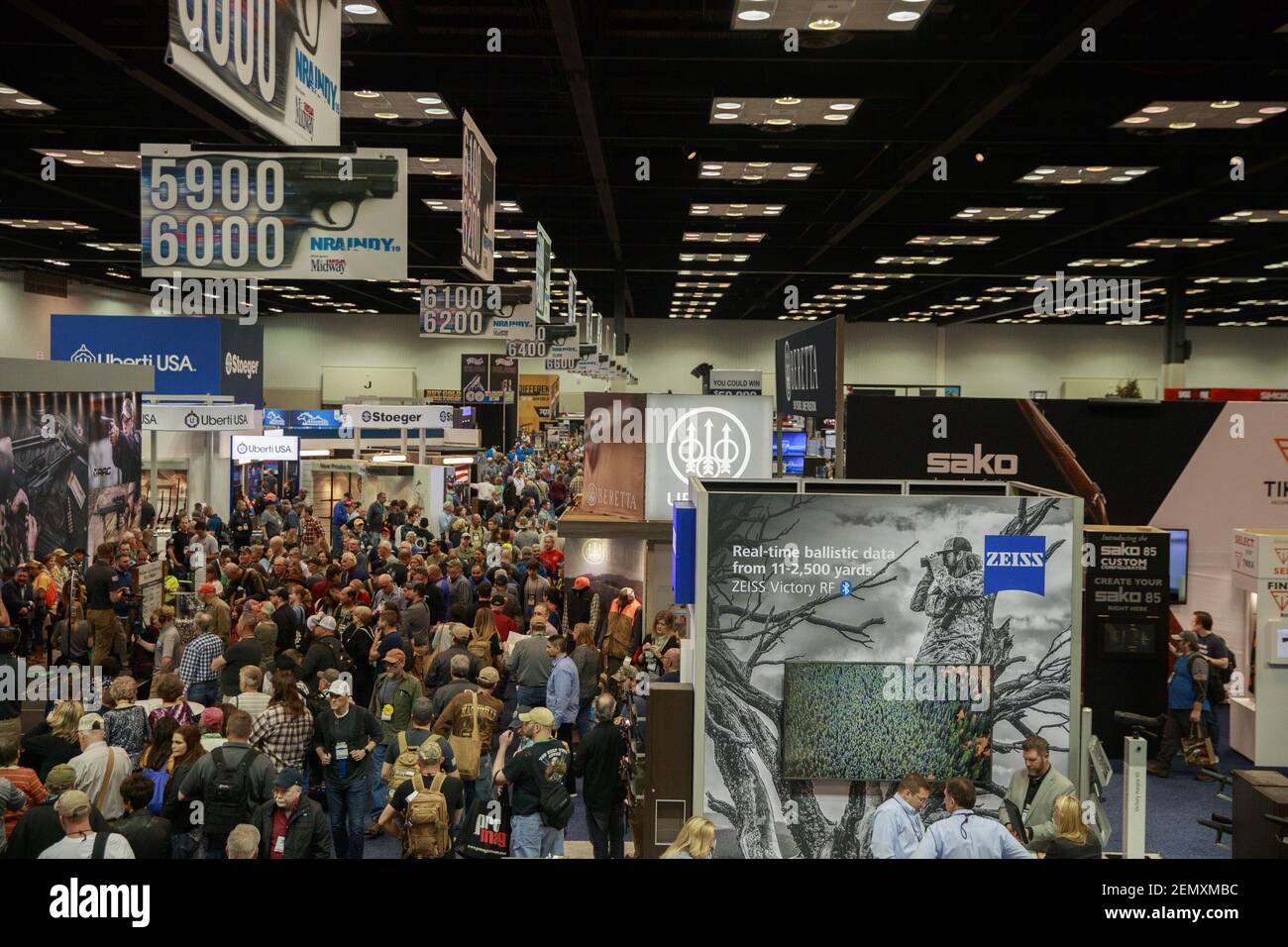 An overall of the NRA convention during the third day of the National ...
