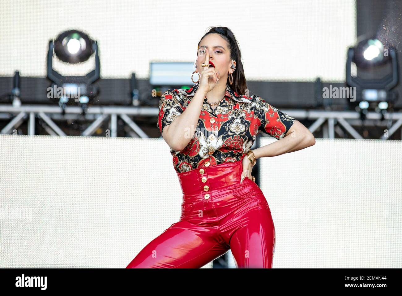 Spanish singer Rosalia (Rosalía Vila Tobella) during Something In The ...