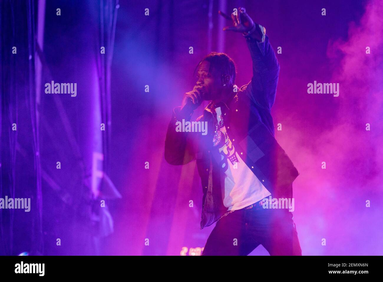 Travis Scott (Jacques Berman Webster II) during Something In The Water ...
