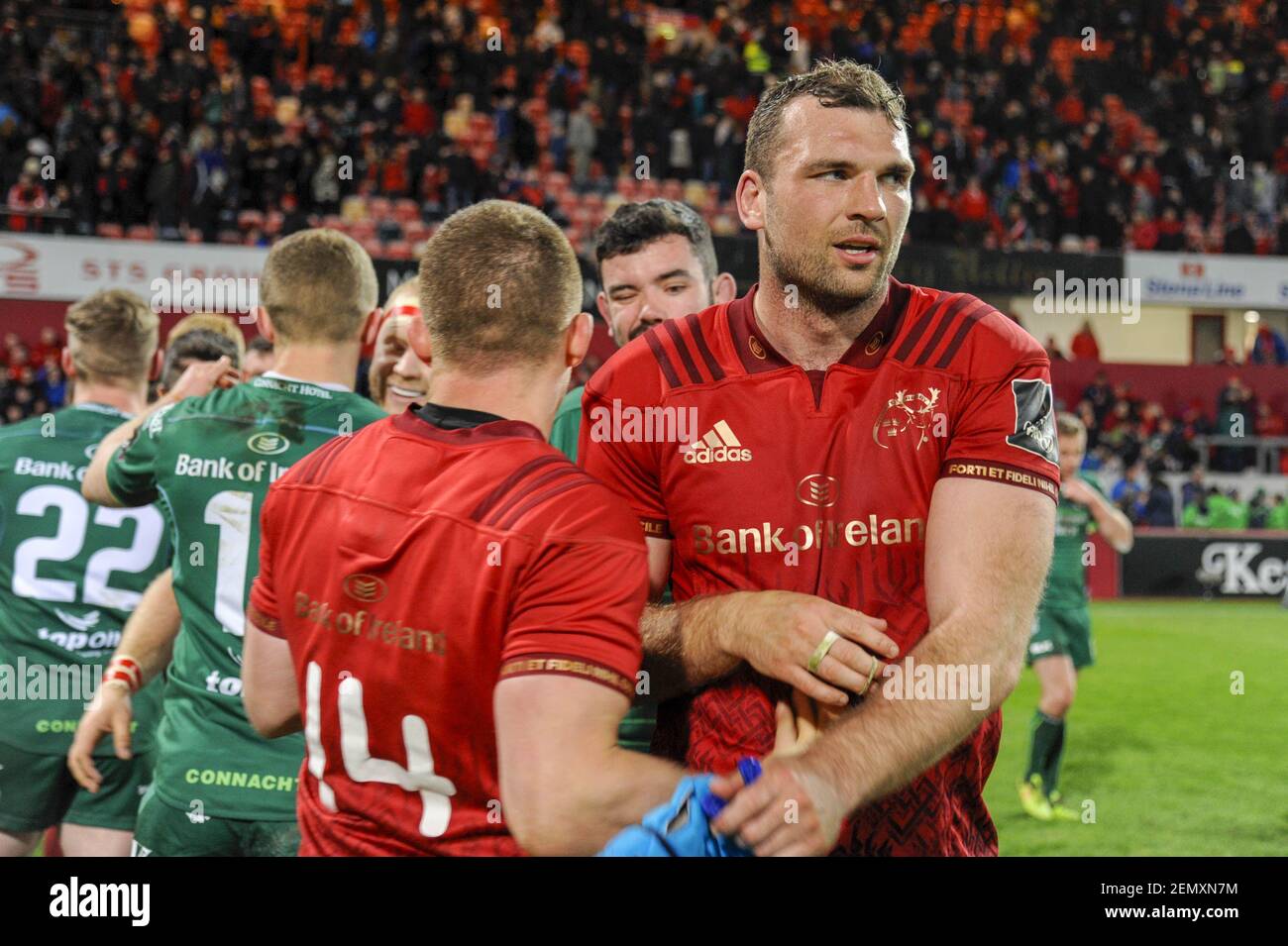 Tadhg Beirne of Munster during the Guinness PRO14 Round 21 match ...