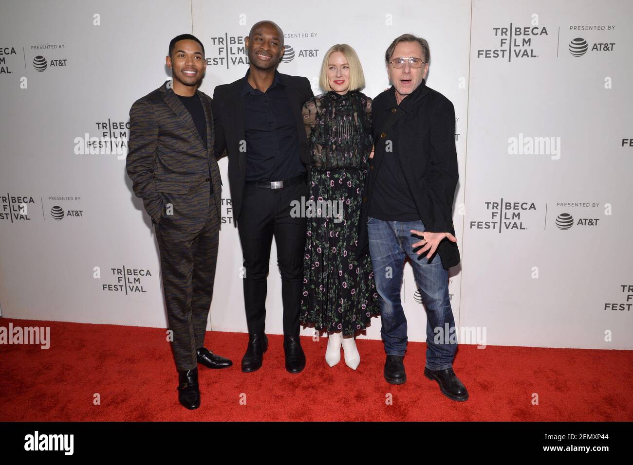 (L-R) Kelvin Harrison Jr., Julius Onah, Naomi Watts and Tim Roth attend ...