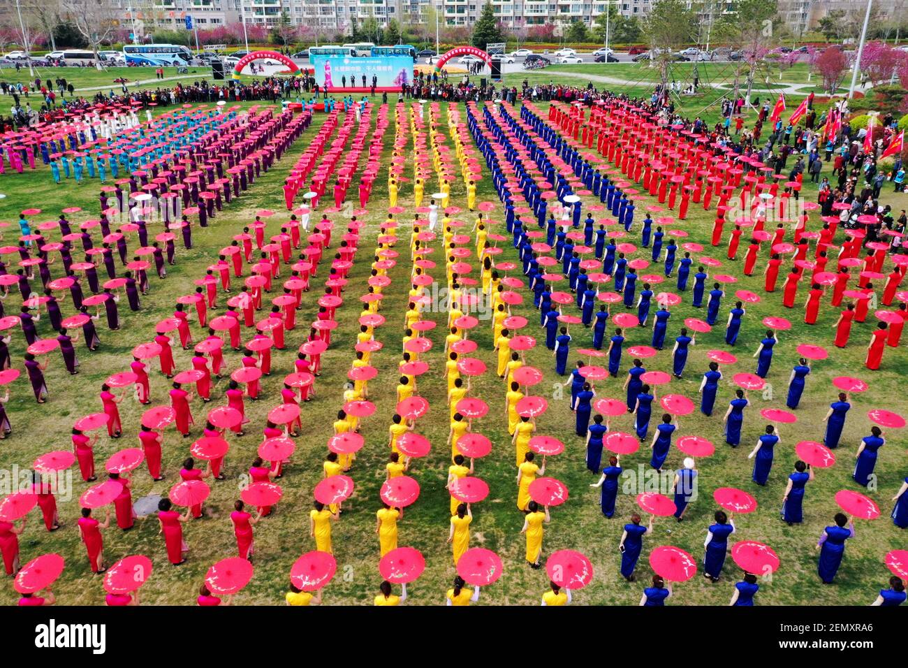 Chinese women dressed in Cheongsam, a traditional Chinese dresses also ...
