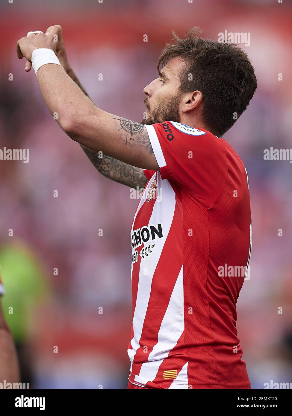 Cristian Portugues Portu of Girona FC celebrates is goal during the ...