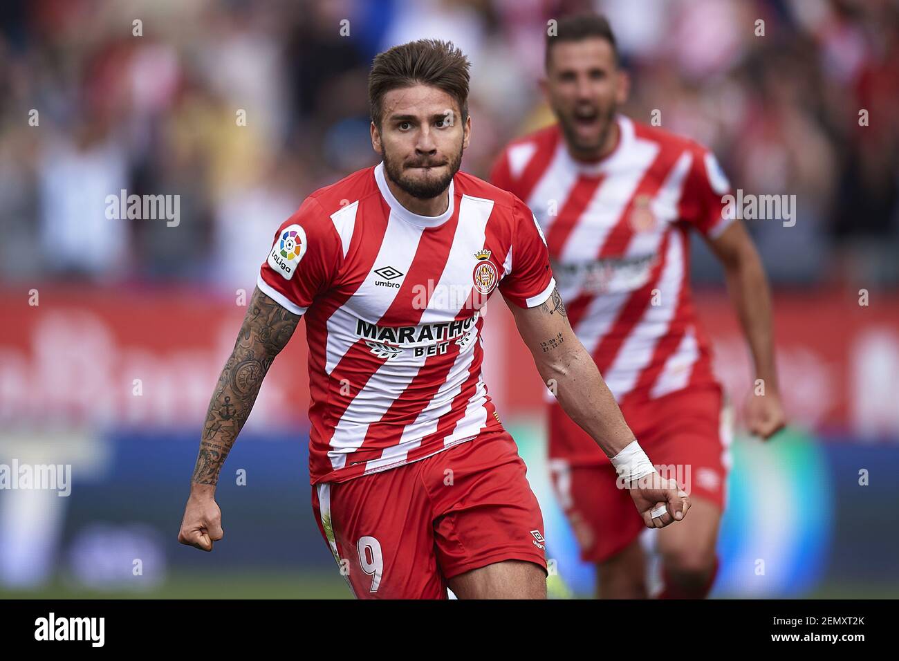 Cristian Portugues Portu of Girona FC celebrates is goal during the ...