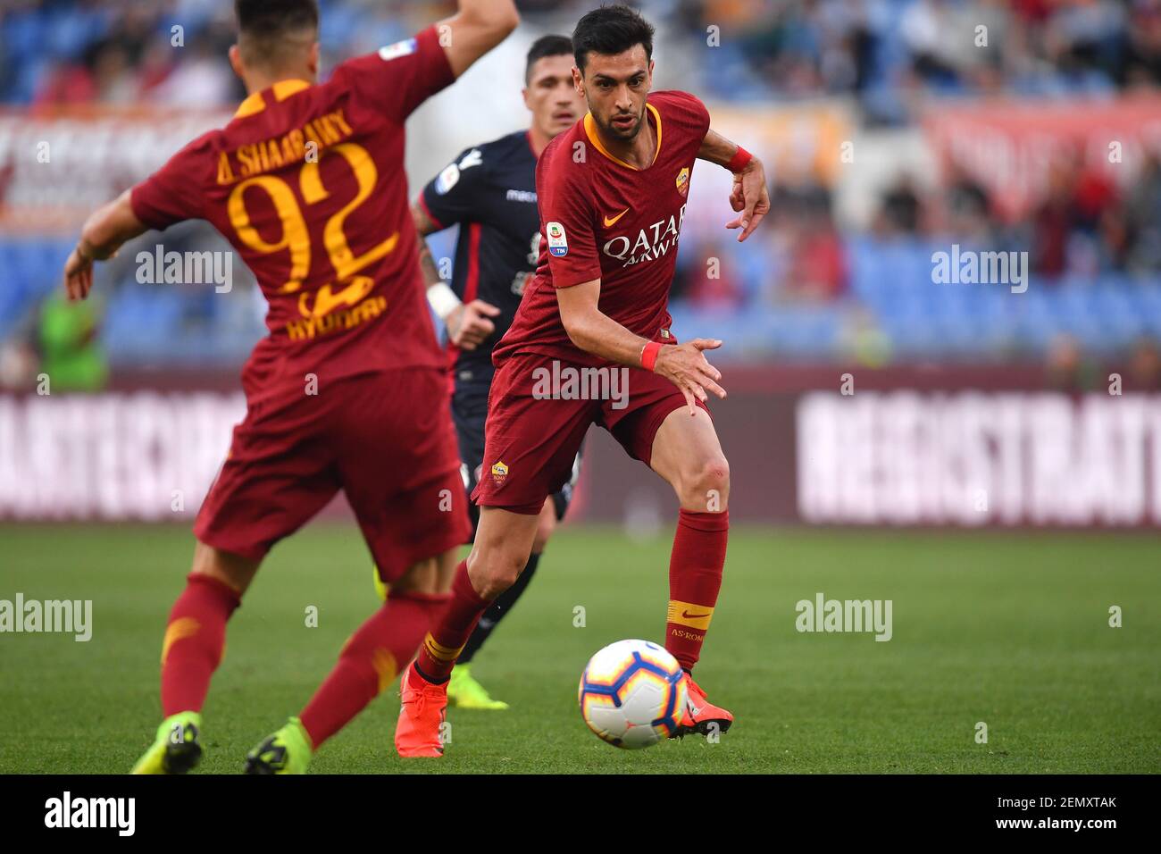 Javier Pastore of AS Roma Roma 27-4-2019 Stadio Olimpico Football Serie ...