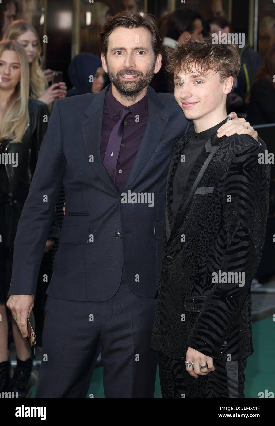 David Tennant and Ty Tennant on the red carpet at the Tolkien UK ...