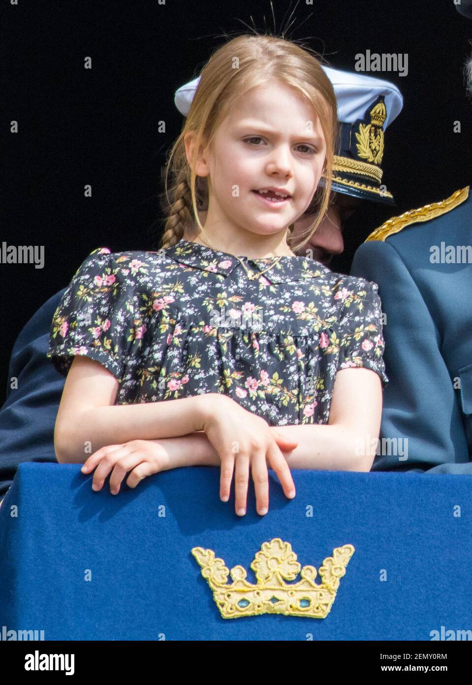 Princess Estelle during 73th birthday celebrations of the Swedish King ...