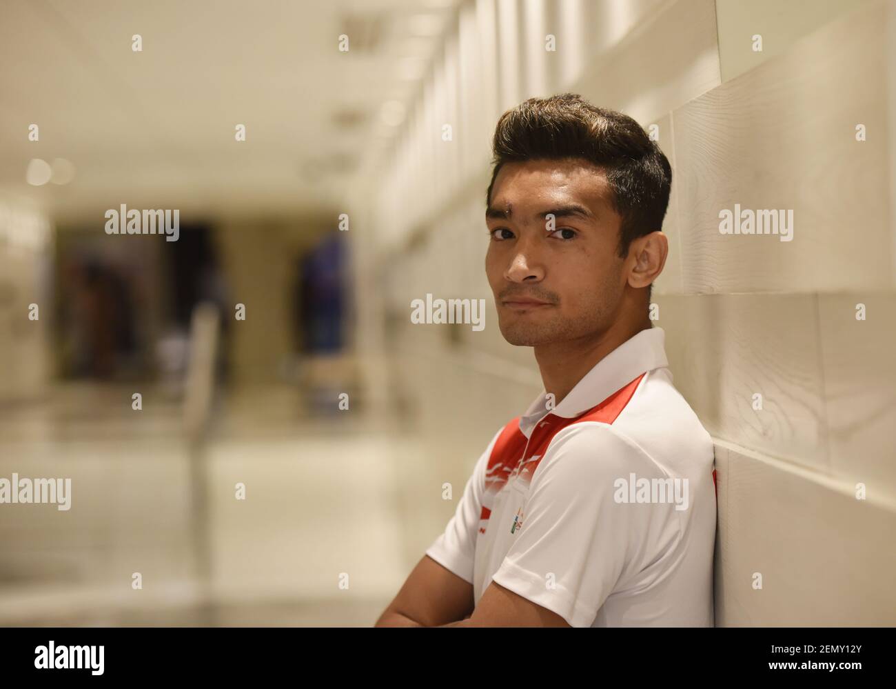 New Delhi, India - April 29, 2019: Shiva Thapa, a bronze medalist in ...