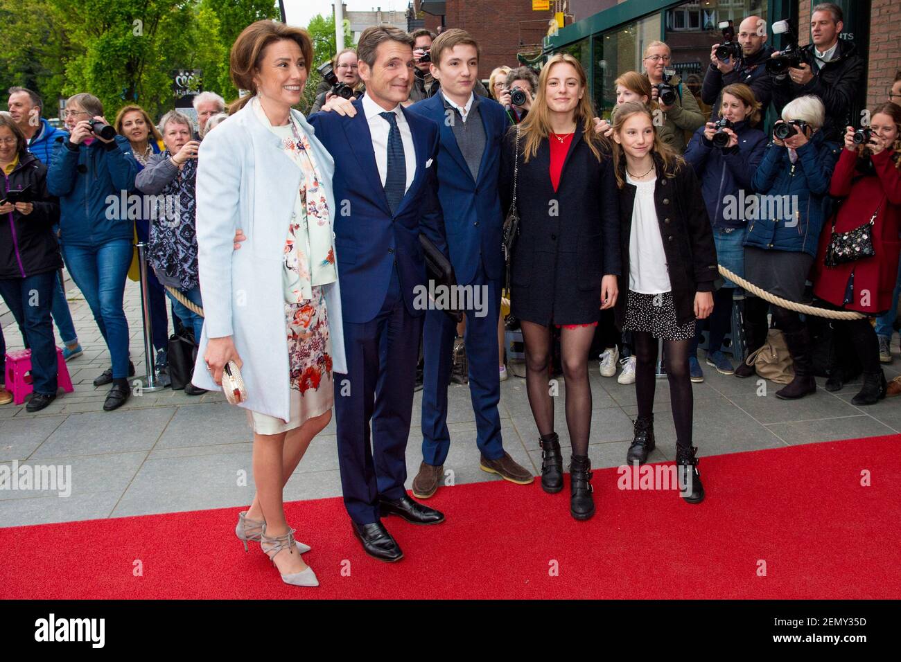 Prince Maurits with Princess Marilene and Anna, Lucas and Felicia ...