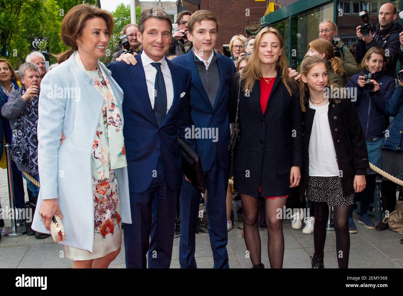 Prince Maurits with Princess Marilene and Anna, Lucas and Felicia ...
