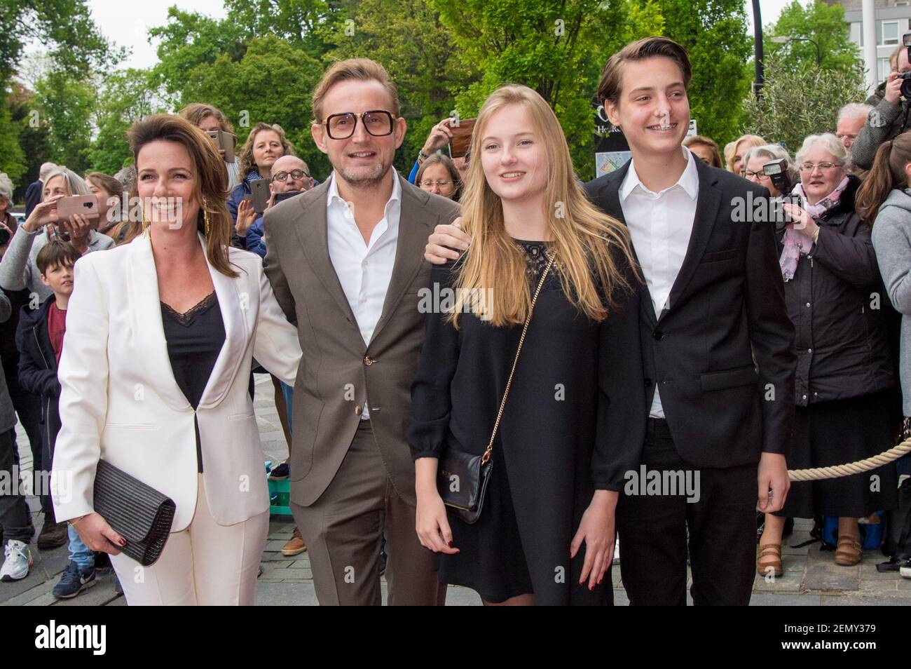 Prince Bernhard and Princess Annette and Isabella and Samuel attend the ...