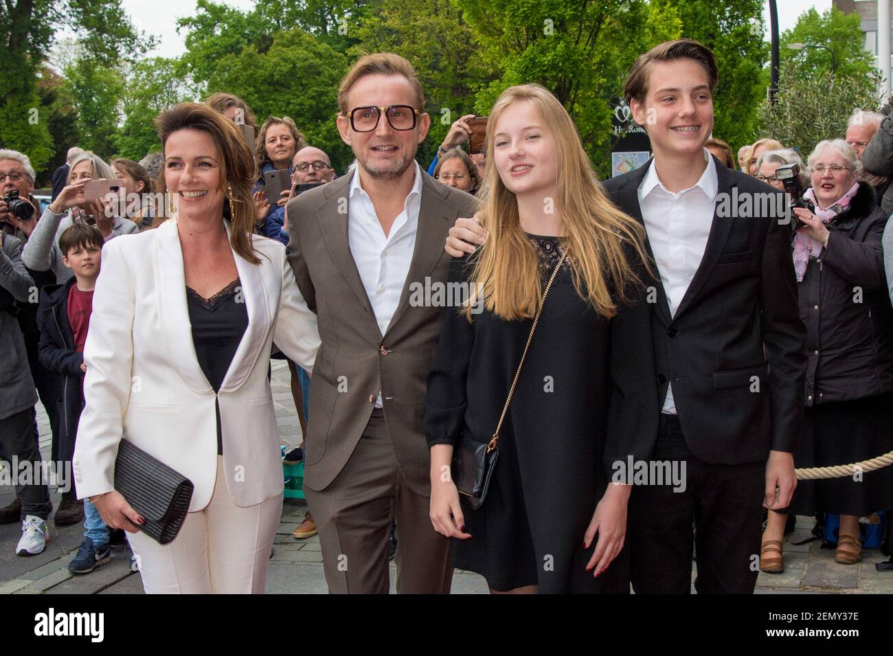 Prince Bernhard and Princess Annette and Isabella and Samuel attend the ...