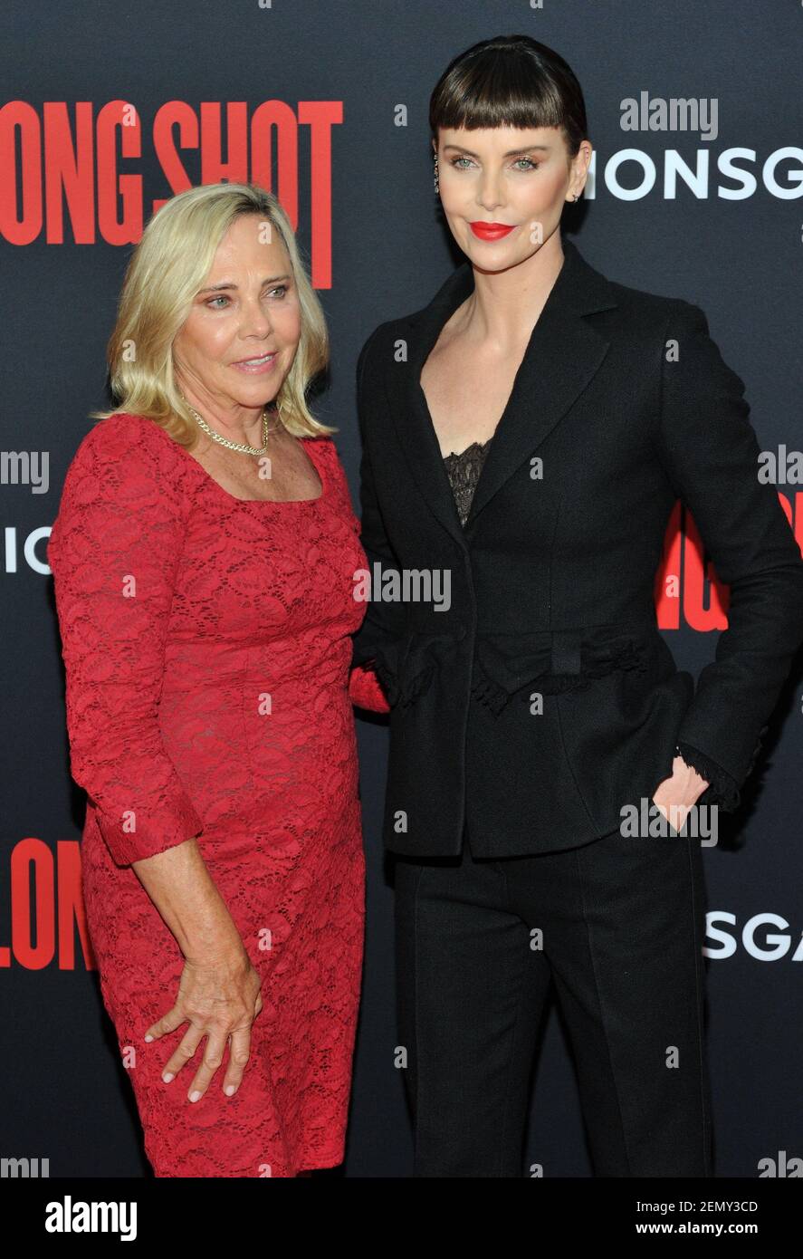L-R: Gerda Maritz and actress Charlize Theron attend the New York ...