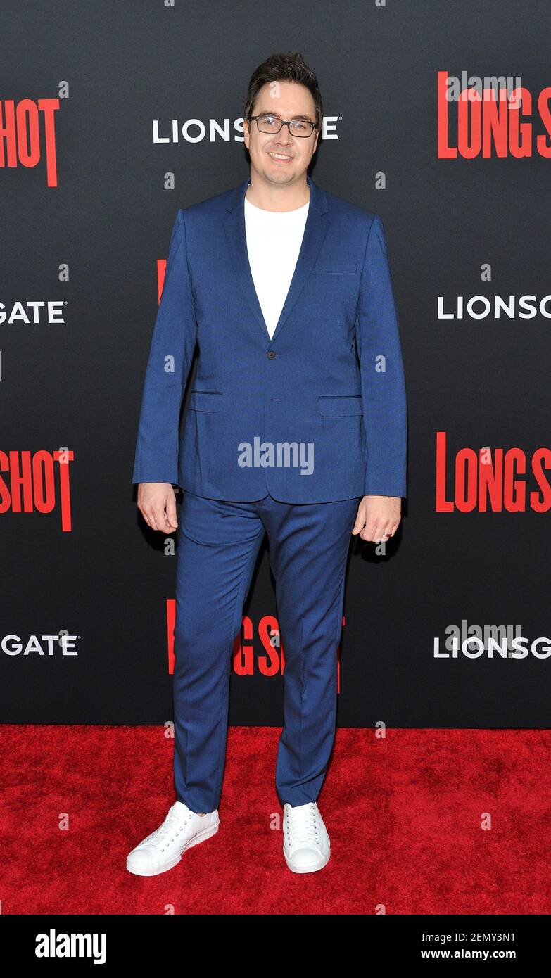 Composer Miles Hankins attends the New York premiere of Long Shot at ...