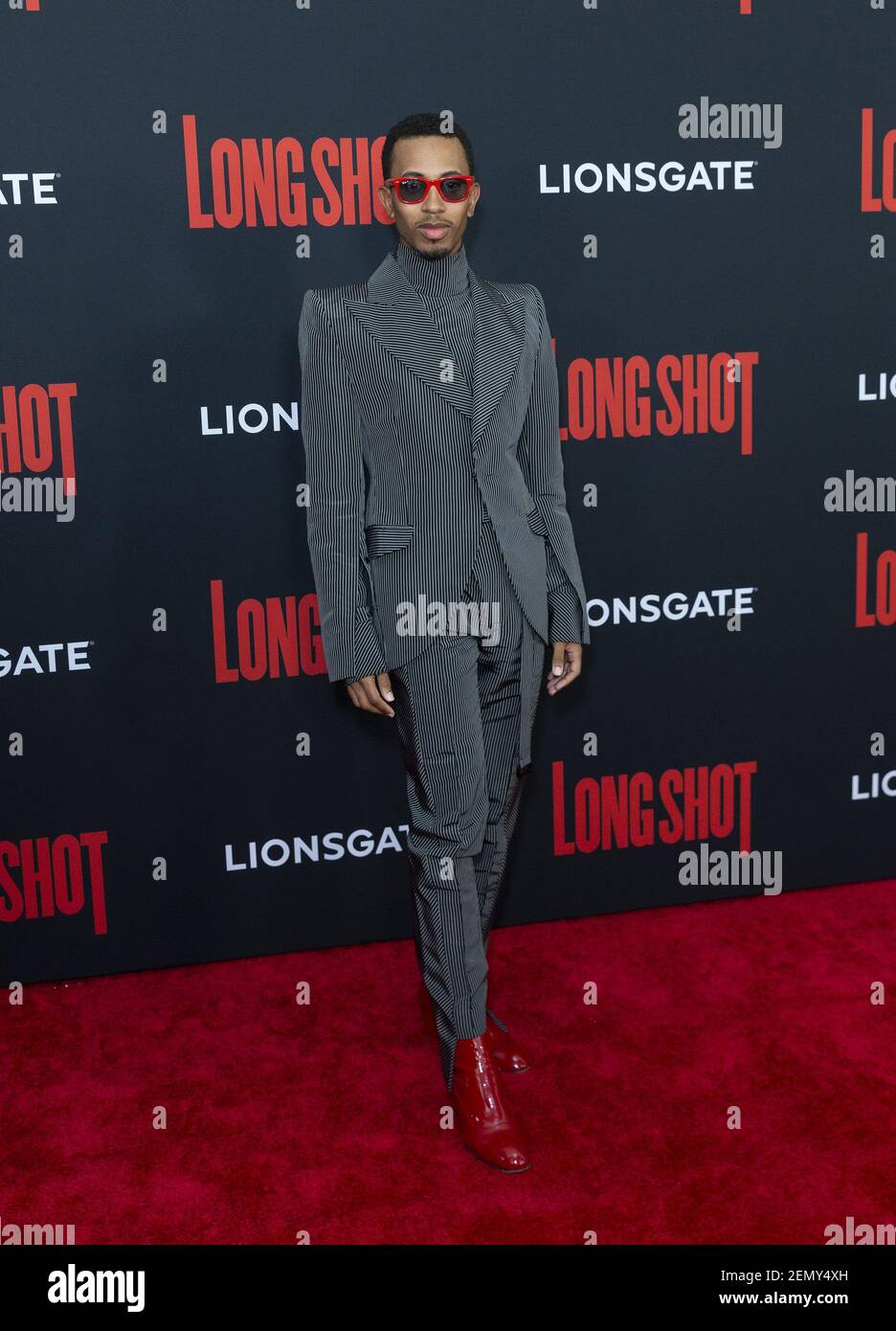 Kalen Allen attends premiere of Long Shot at AMC Lincoln Center Theater ...