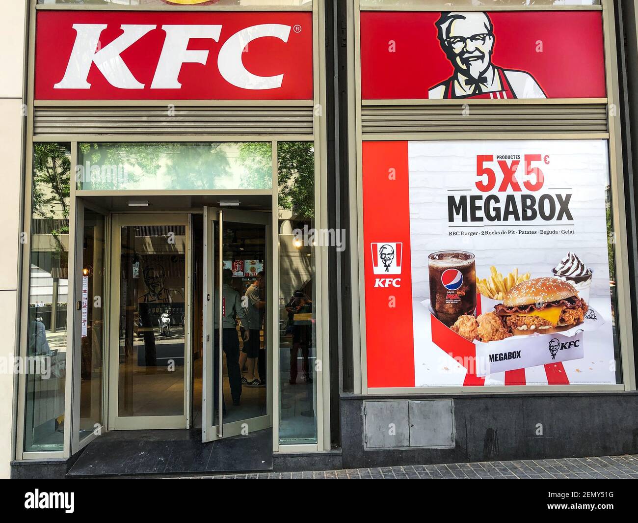 A Kentucky Fried Chicken franchise store in Spain on Apr. 23, 2019 ...
