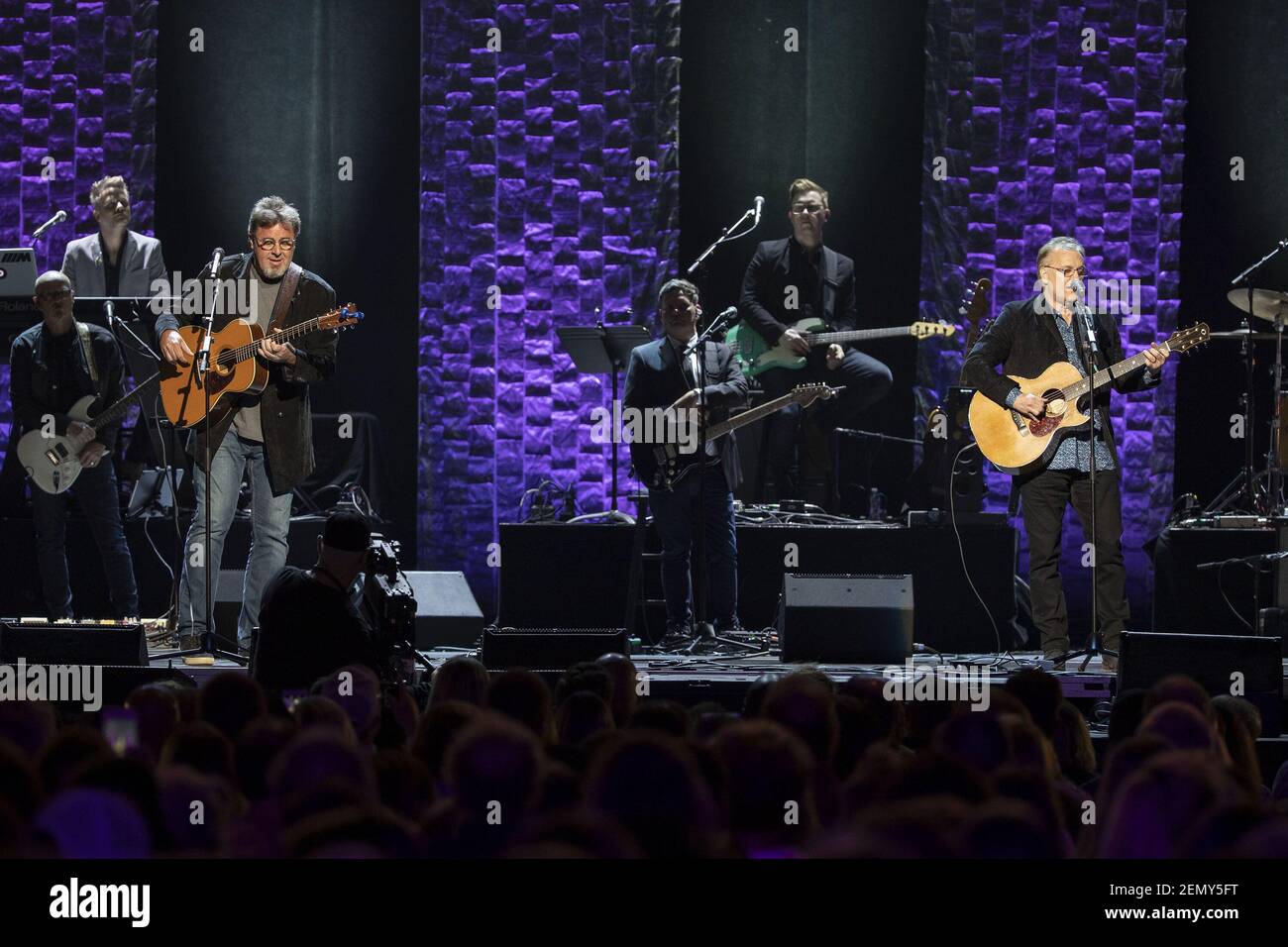 30 April 2019 - Nashville, Tennessee - Vince Gill performs with Wayne ...