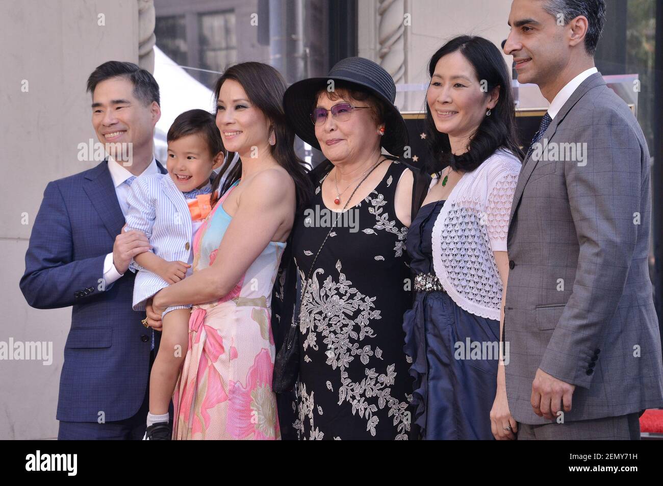Lucy Liu and Family at the Lucy Liu Star On The Hollywood Walk Of Fame ...