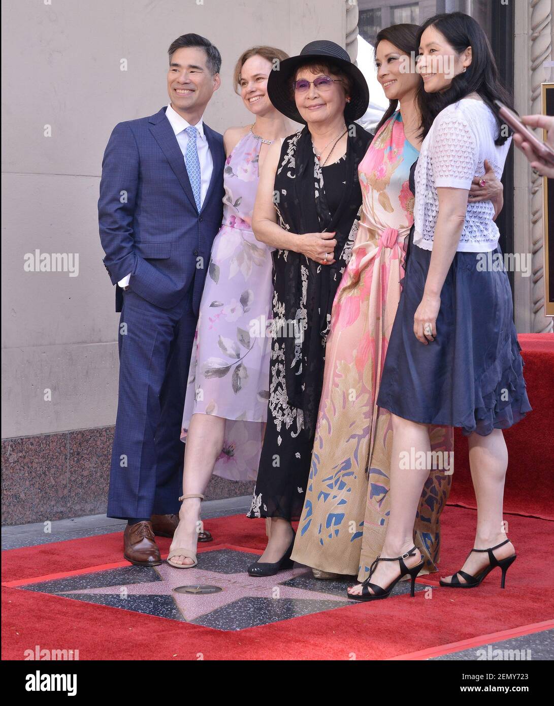 Lucy Liu and Family at the Lucy Liu Star On The Hollywood Walk Of Fame ...