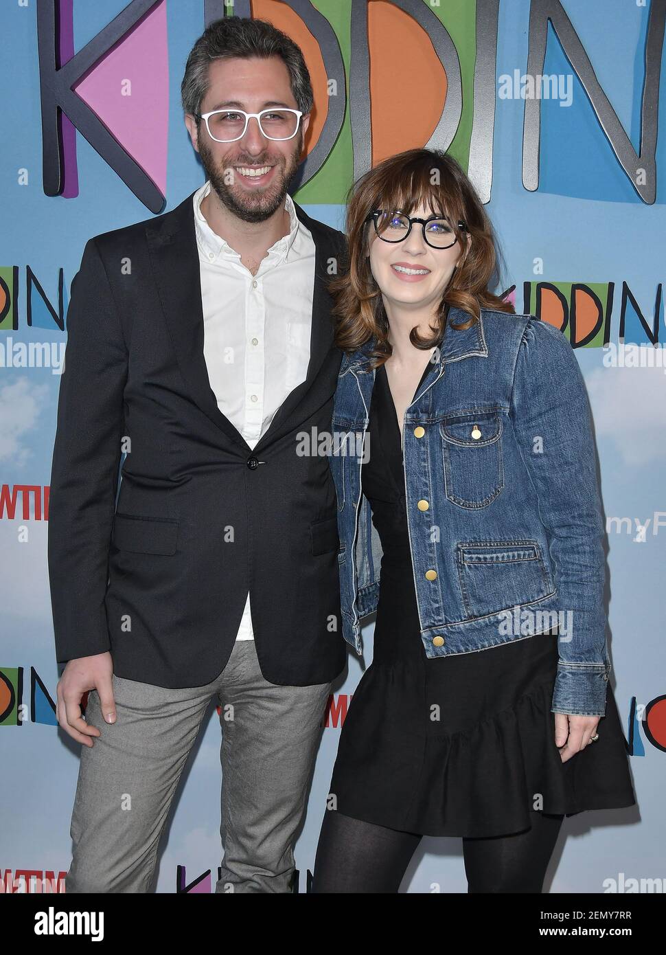 (L-R) David Holstein and Zooey Deschanel at Showtime's "Kidding" Emmy ...
